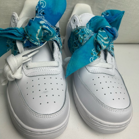 Drip Creationz | Shoes | Drip Creationz Blue Bandana | Poshmark